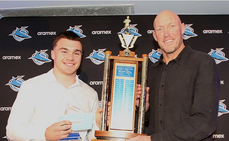 Dellow cleans up at Sharks boys junior rep presentation - OurFootyTeam